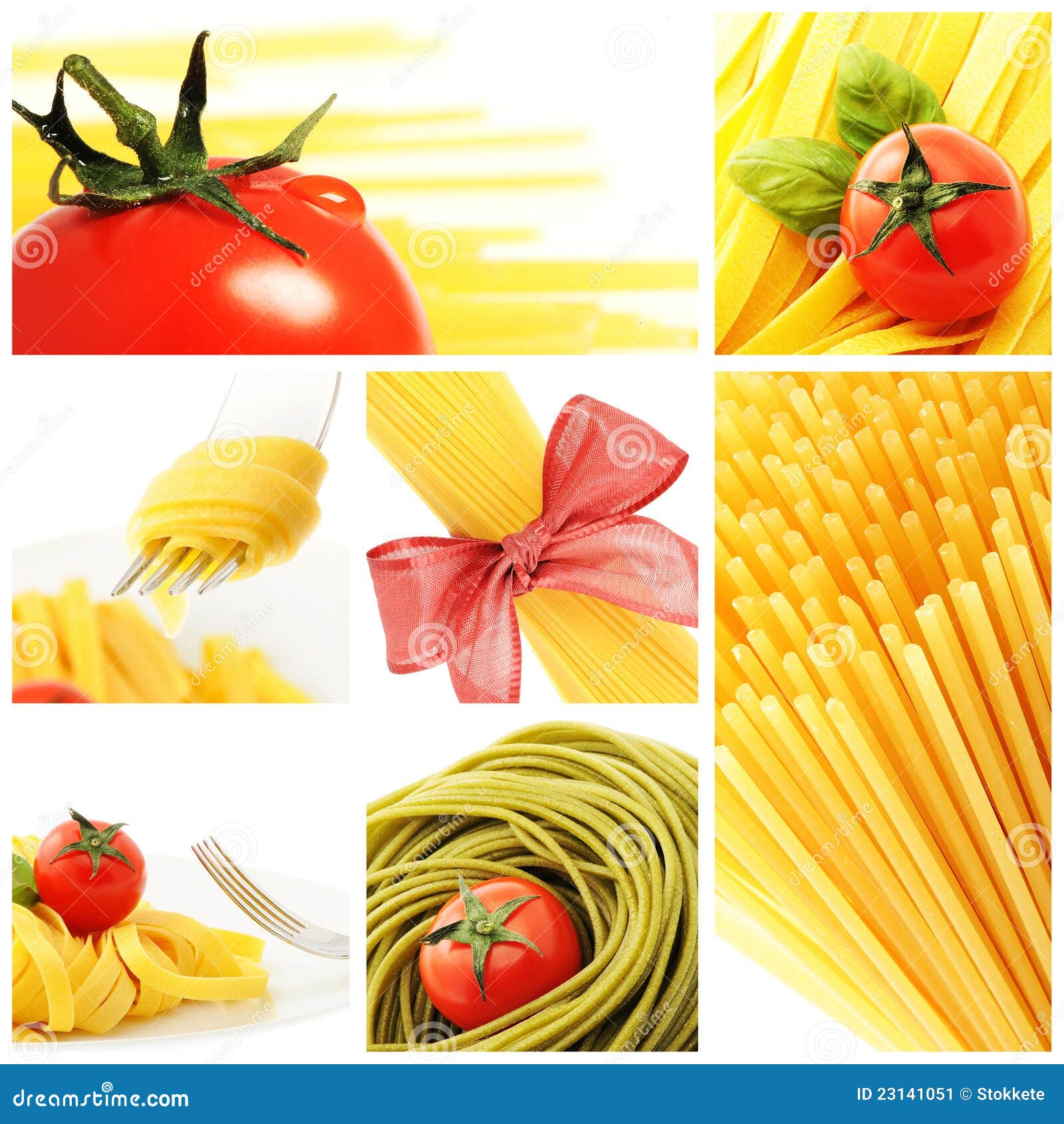 Italian pasta collage stock image. Image of italy, dish - 23141051