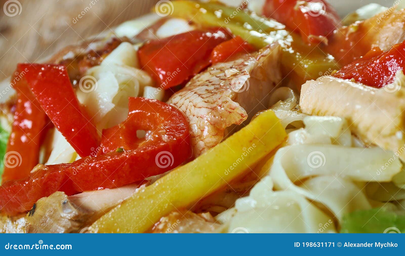 Italian Pasta Con Pesce Spada Stock Image - Image of pesce, noodles ...