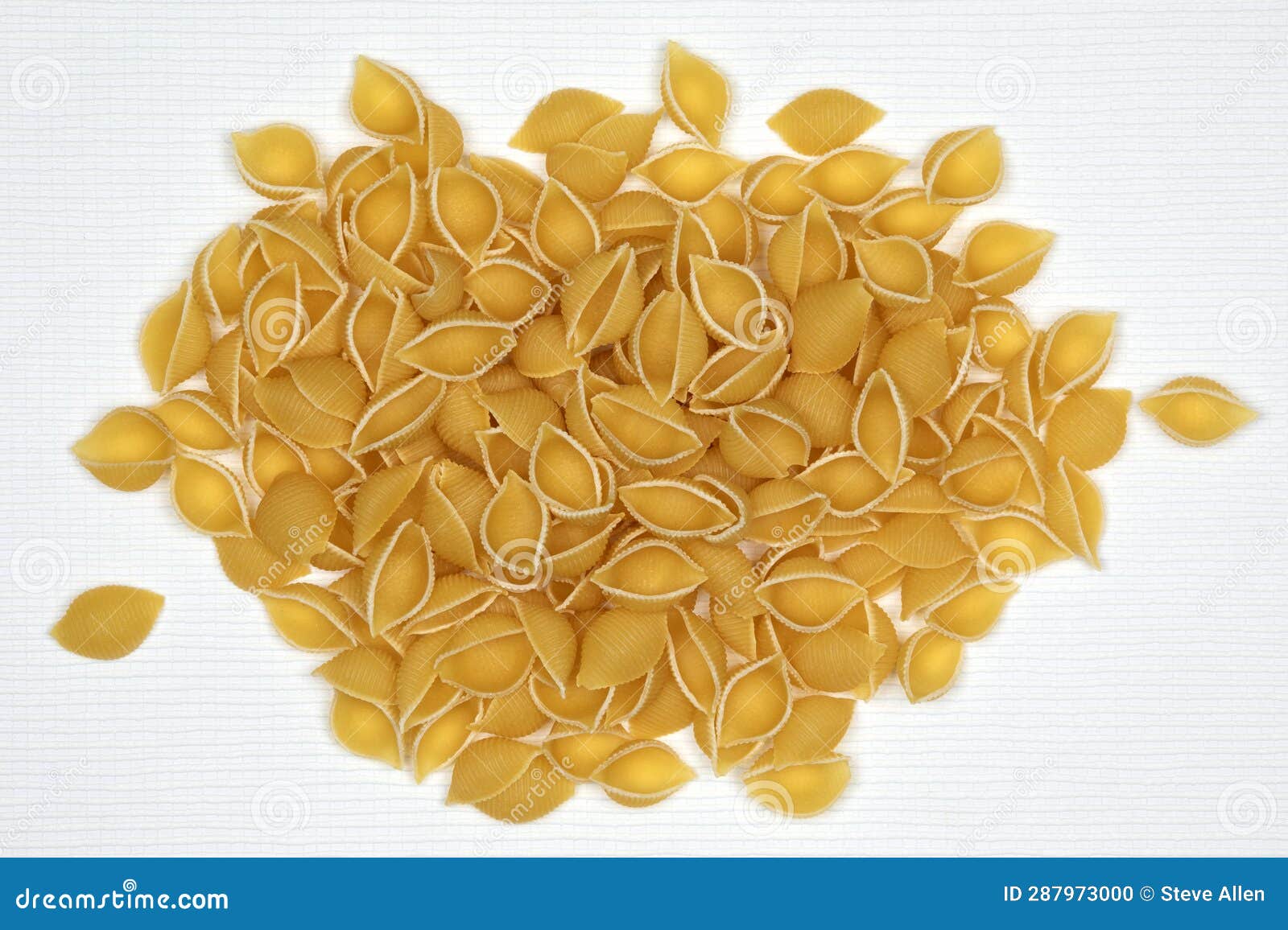 Pasta Conchiglie Rigate, Mix Of Colorful Uncooked Shells In The Form Of ...