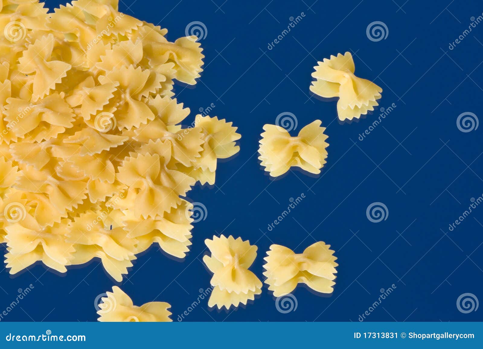 Italian Pasta - Farfalle stock image. Image of tasty - 17313831