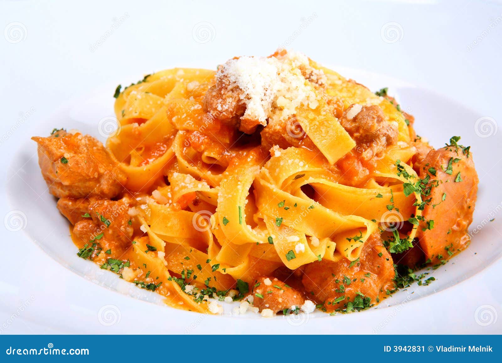 Italian pasta plate stock image. Image of dinner, cheese - 3942831