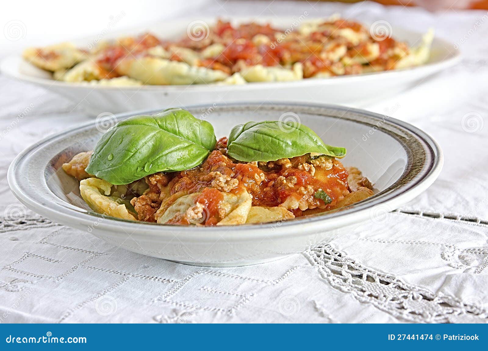 Italian pasta ravioli stock photo. Image of calories - 27441474