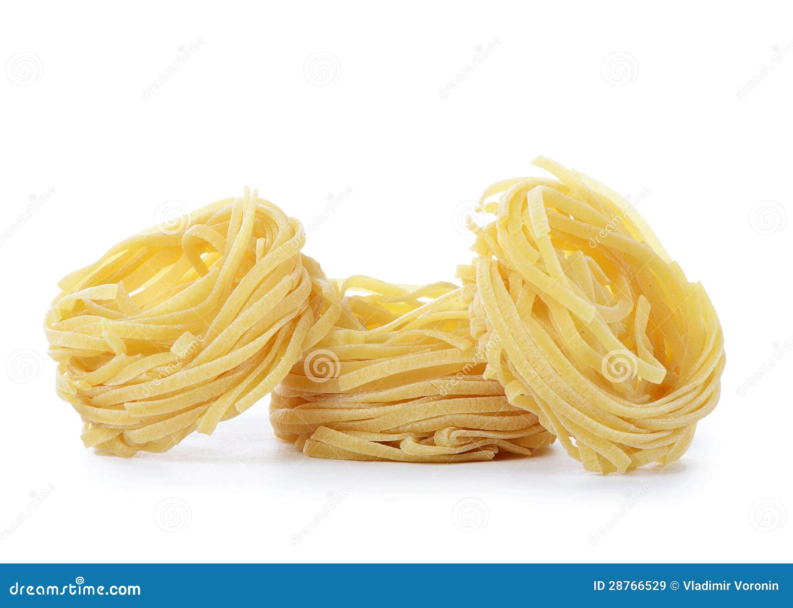 Italian Pasta Tagliatelle Nest Stock Image - Image of food, drink: 28766529