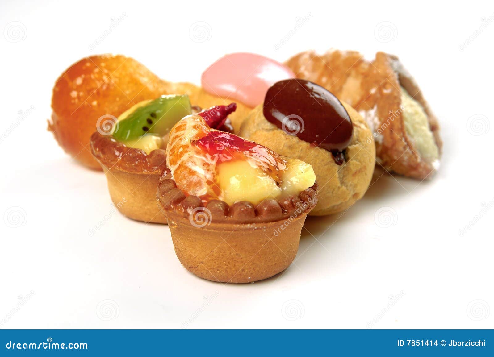 Italian Pastry on a White Background Stock Photo - Image of horzintal ...