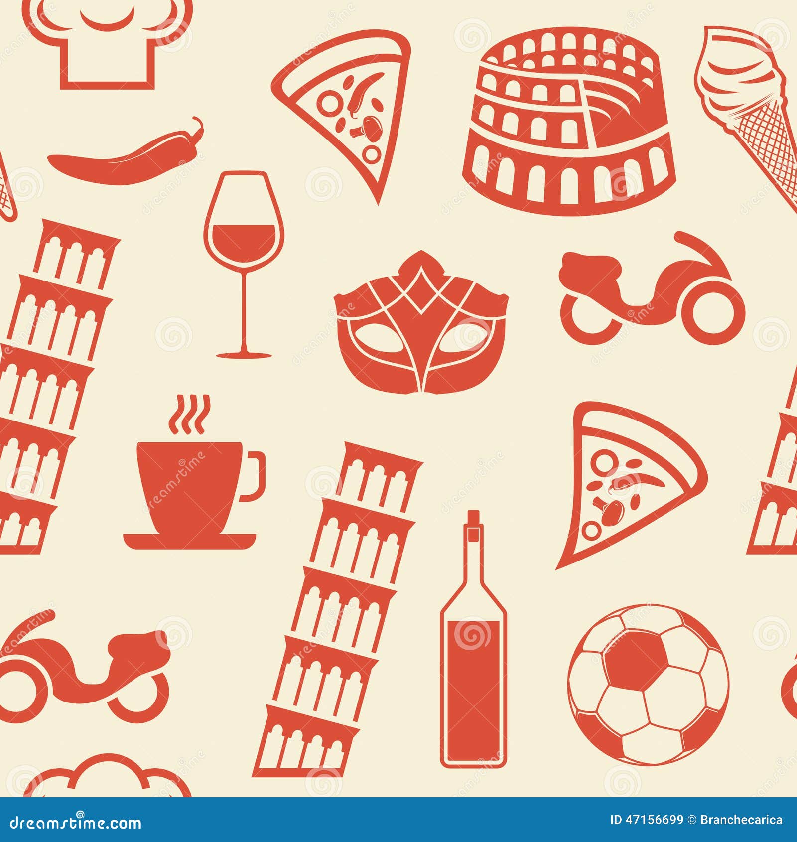 Italian pattern stock vector. Illustration of pasta, menu - 47156699