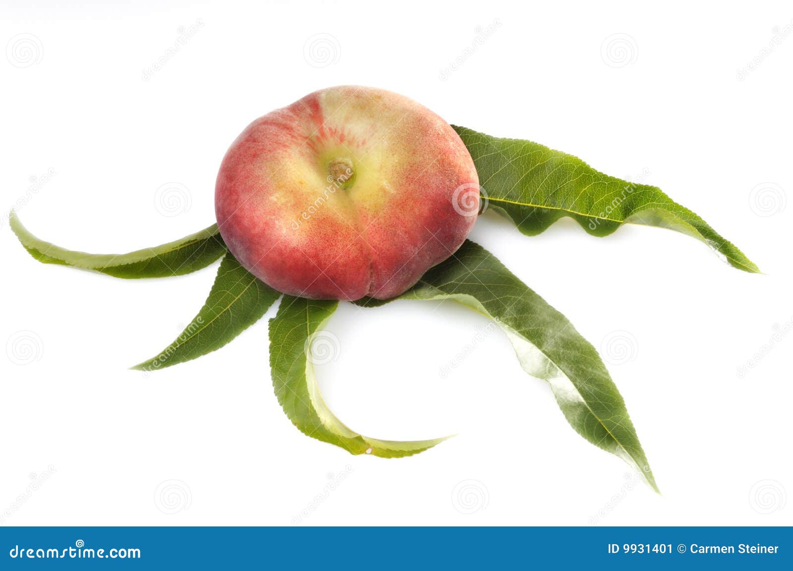 Italian peach stock image. Image of leaves, ingredient - 9931401
