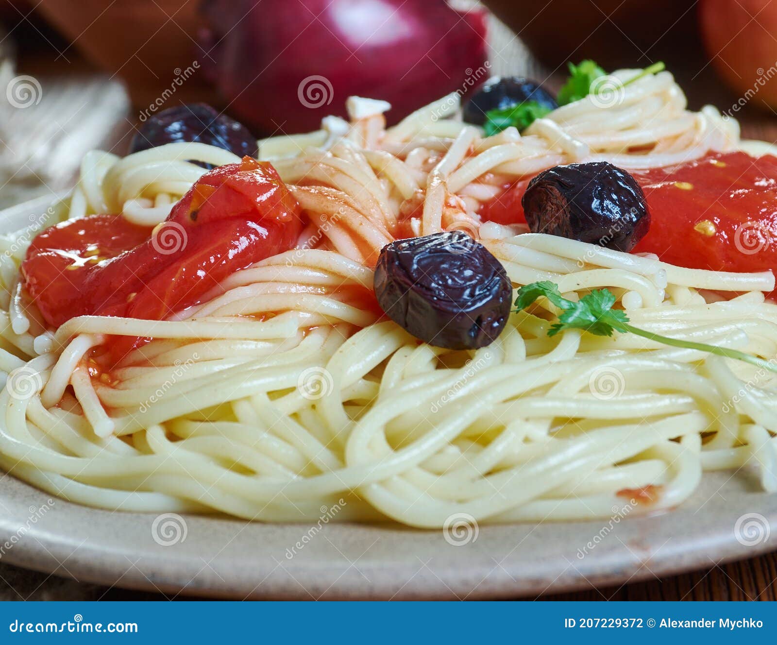 Italian Pilchard Puttanesca Stock Photo - Image of delicious, seasoning ...