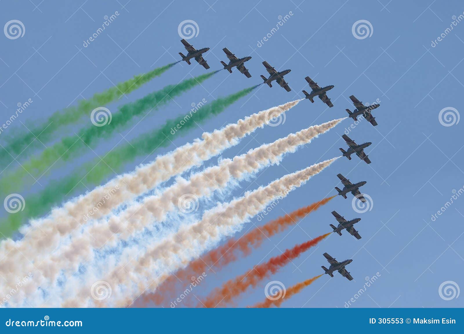 Italian pilots in the sky. stock image. Image of heaven - 305553