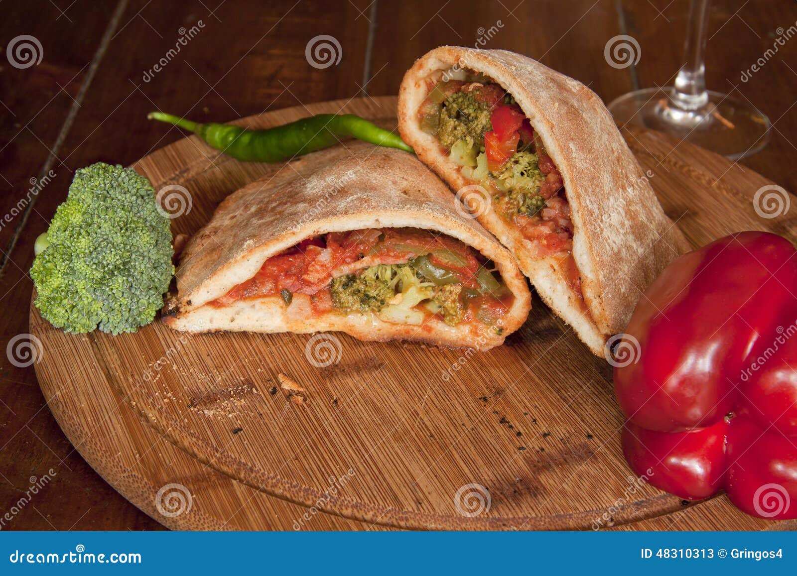 Pizza Calzone Stock Image | CartoonDealer.com #22428985