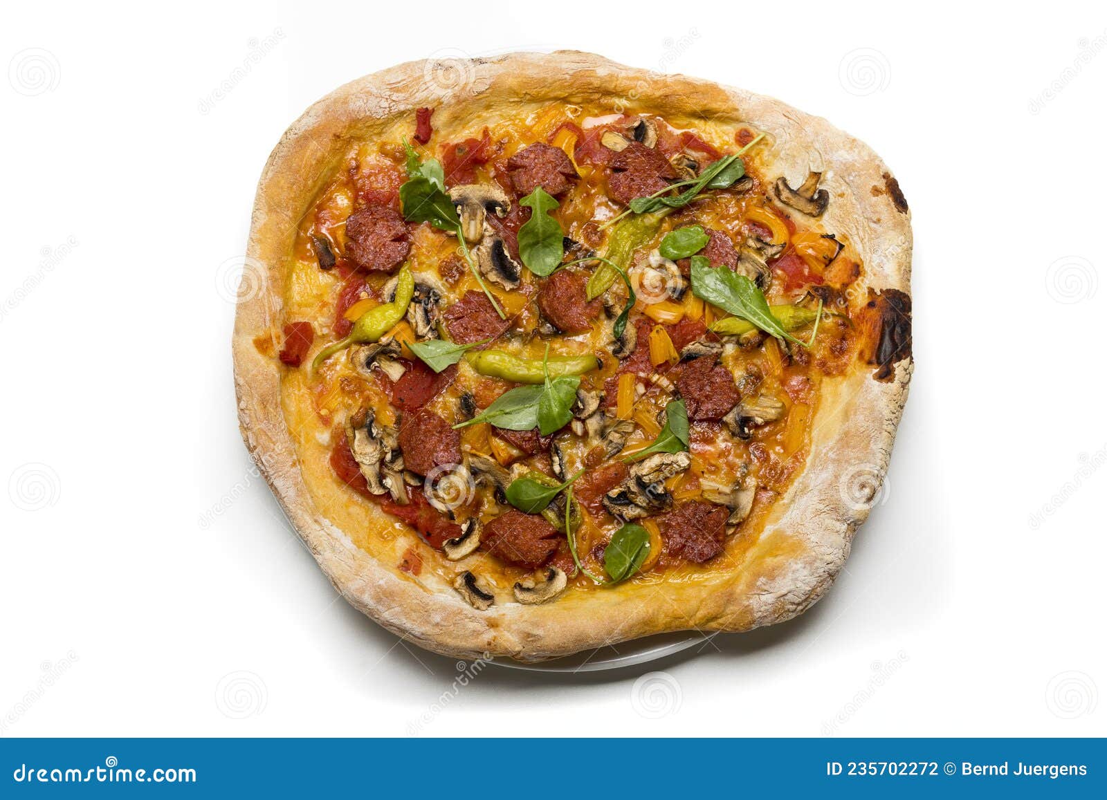 Italian pizza stock photo. Image of pizza, meat, olives - 235702272