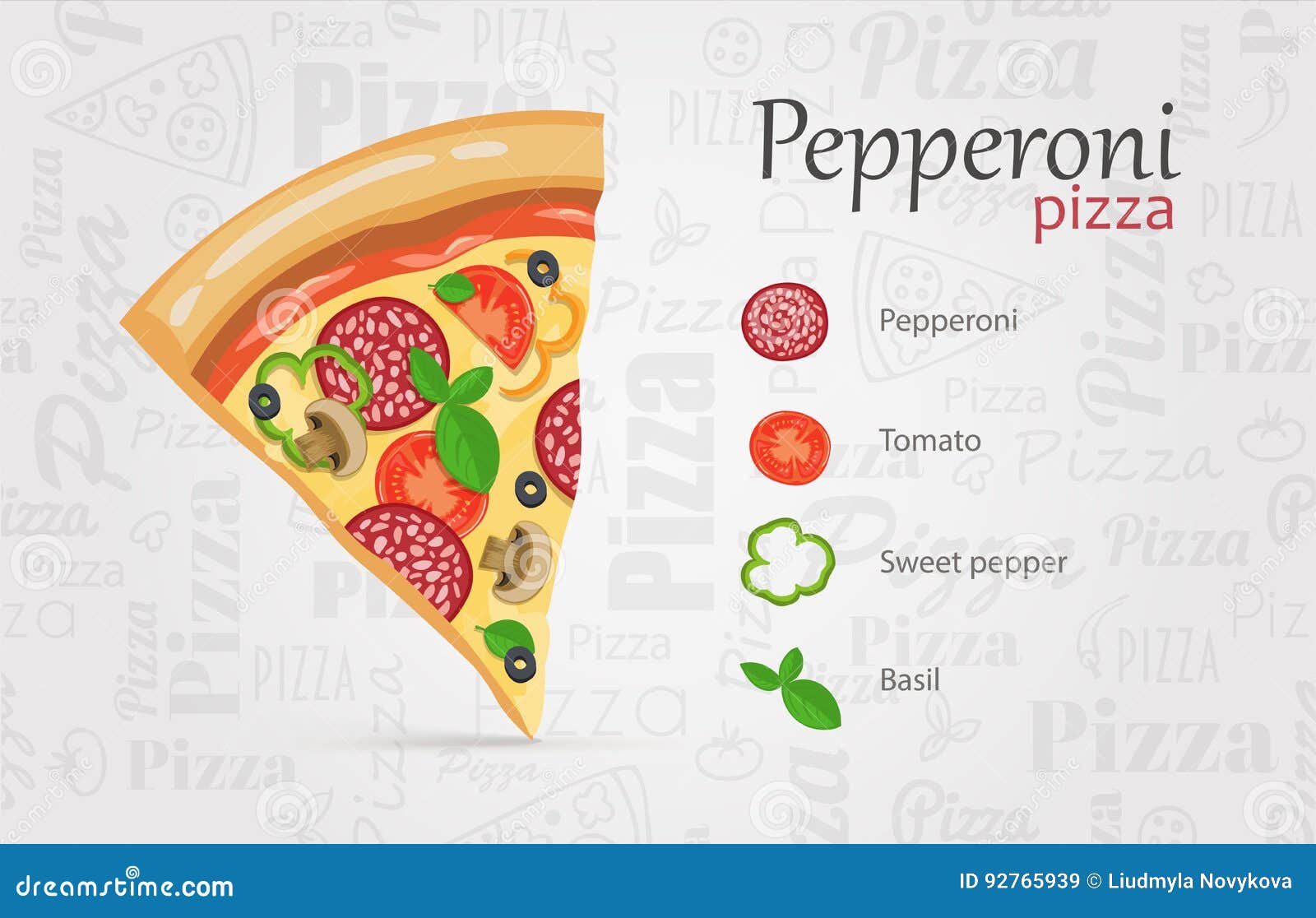 Pizza Recipe Infographics Vector Illustration | CartoonDealer.com #45405174