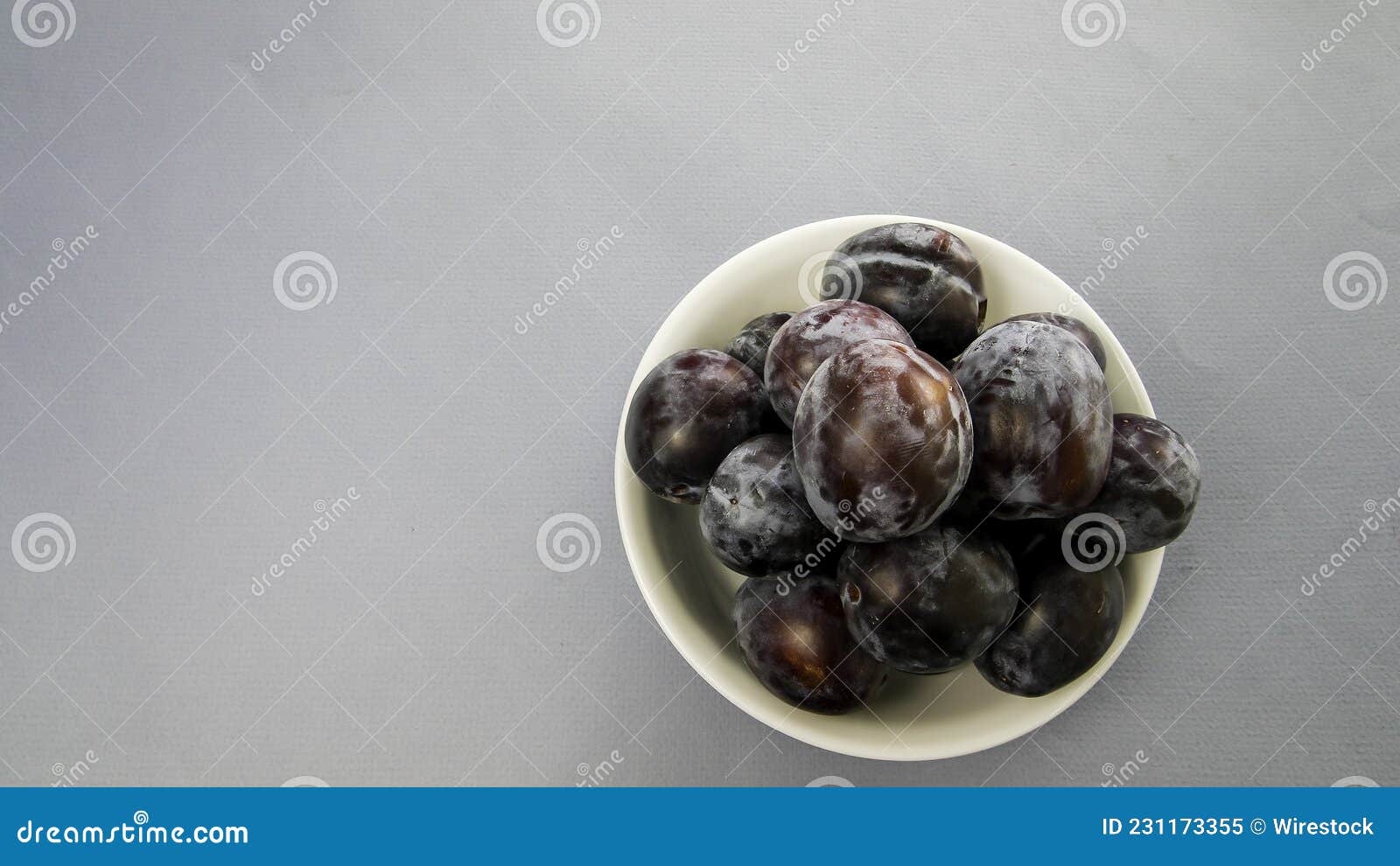 Italian Plums on Blue Background Stock Image - Image of food, garden ...