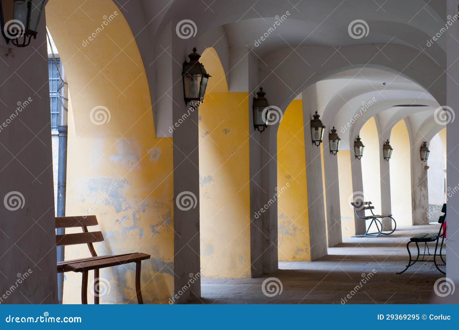 Italian portico stock image. Image of harmony, series - 29369295