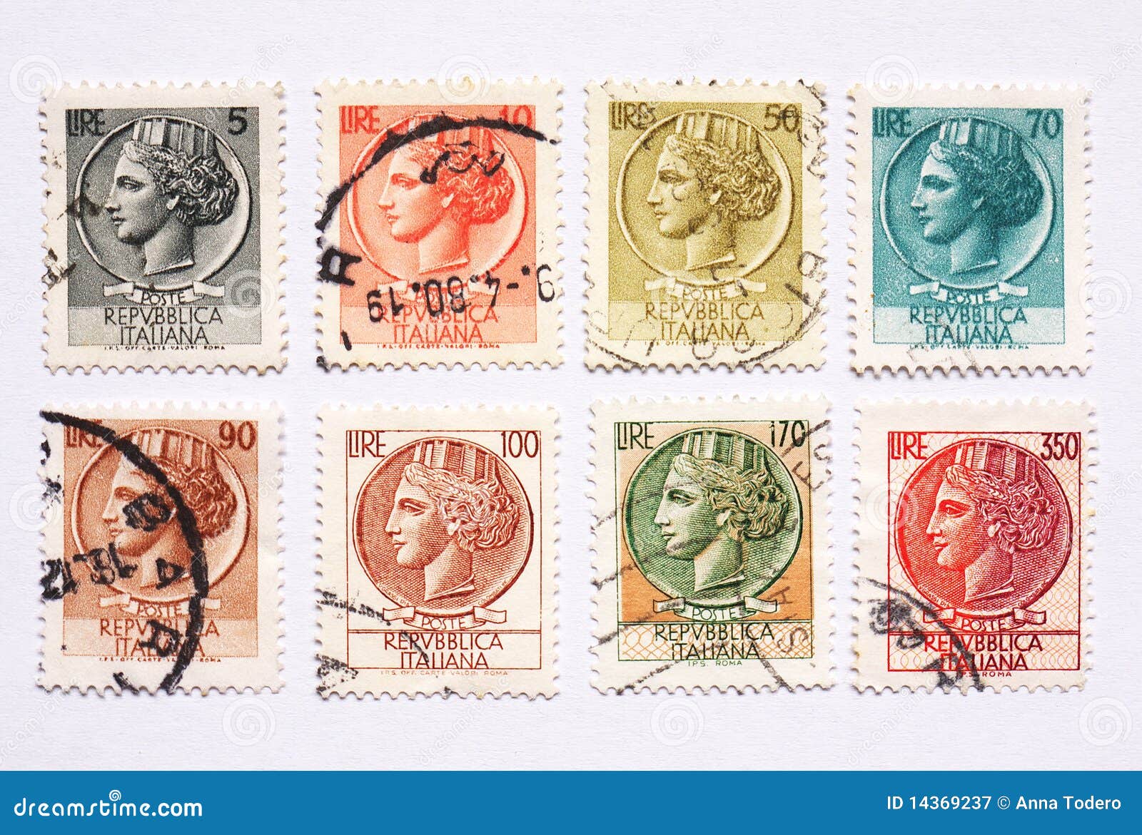 Italian Postage Stamp For 13th Day Of The Postage Stamp Editorial Photo ...