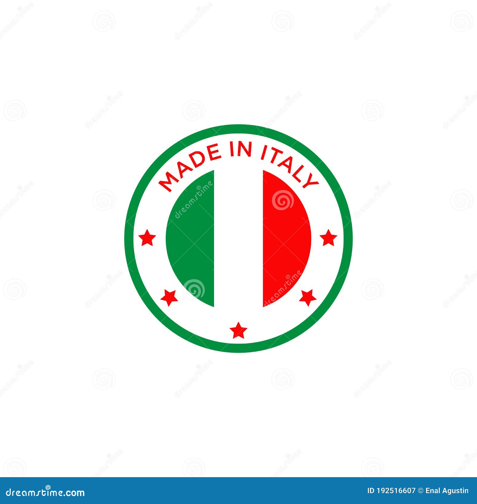 Italian Product Emblem Logo Design Template Stock Vector - Illustration ...