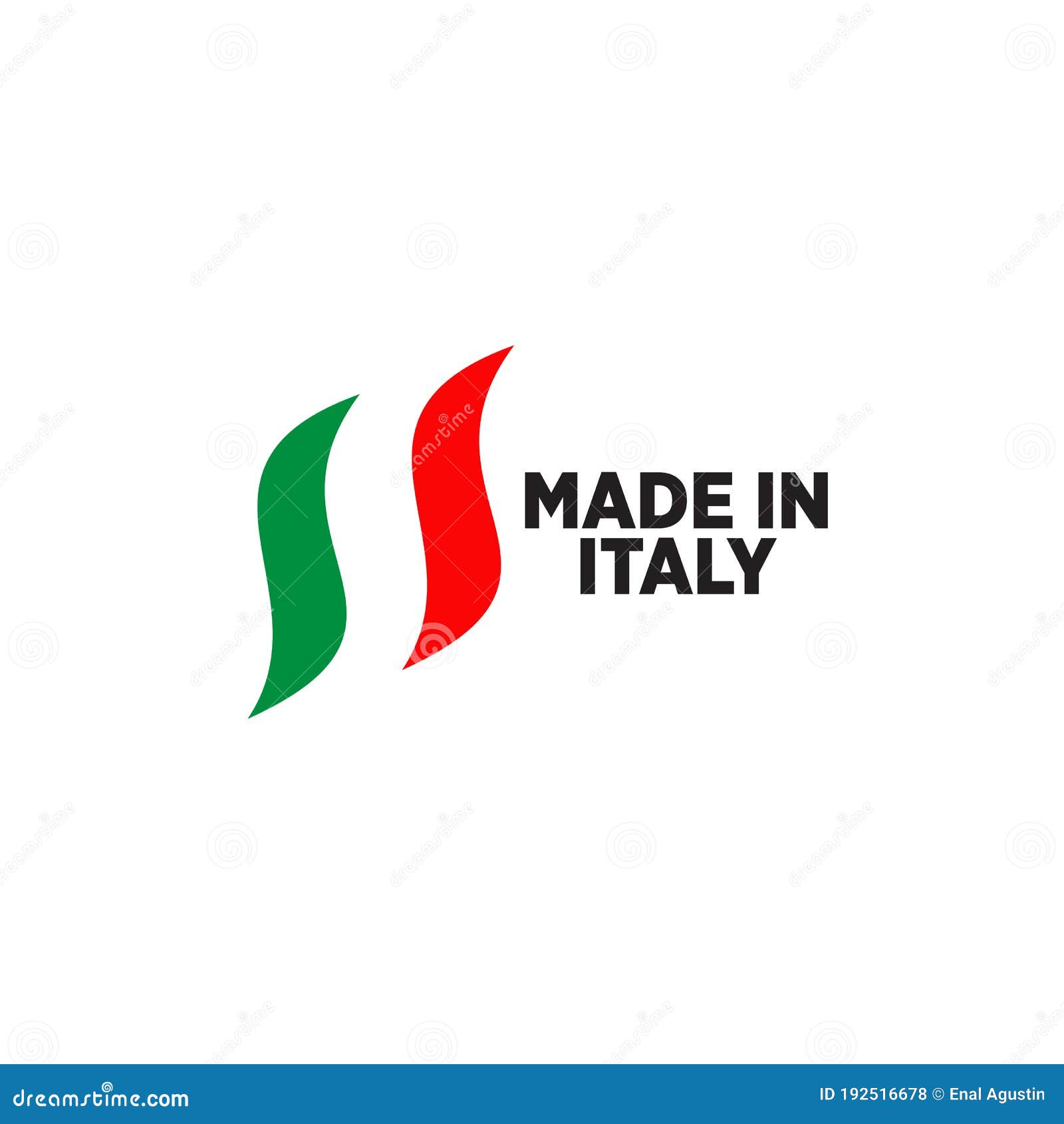 Italian Product Emblem Logo Design Template Stock Vector - Illustration ...