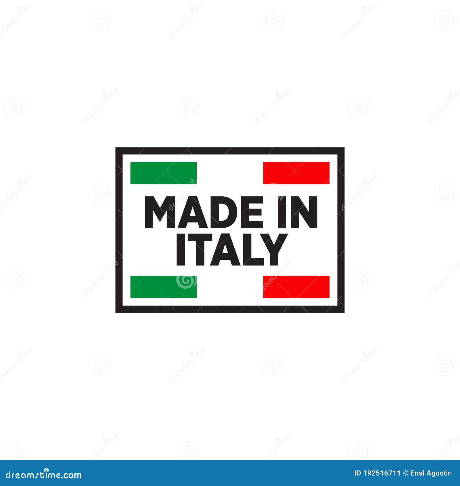 Italian Product Emblem Logo Design Template Stock Vector - Illustration ...