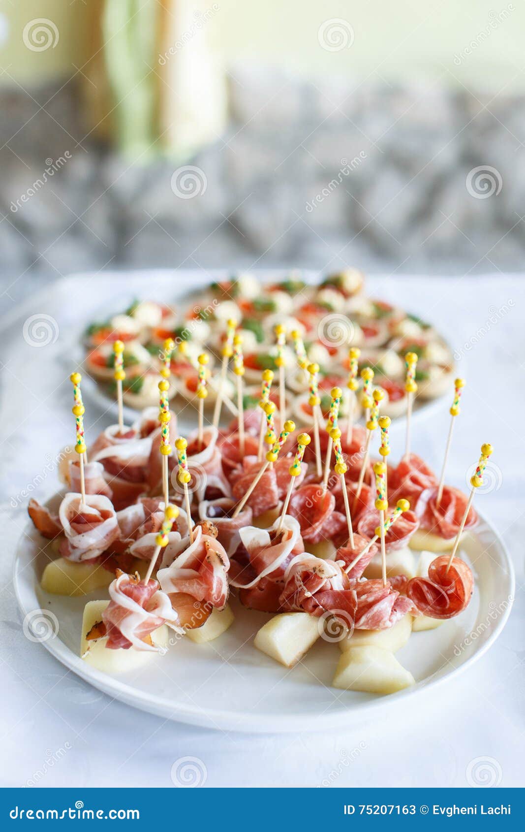 Italian Prosciutto ,raw Ham Leg Sliced Stock Image - Image of food ...