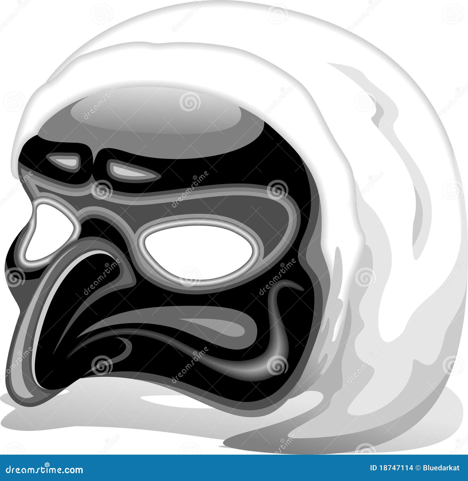 Pulcinella Mask Over Neapolitan Vesuvius Elements Logo Vector ...