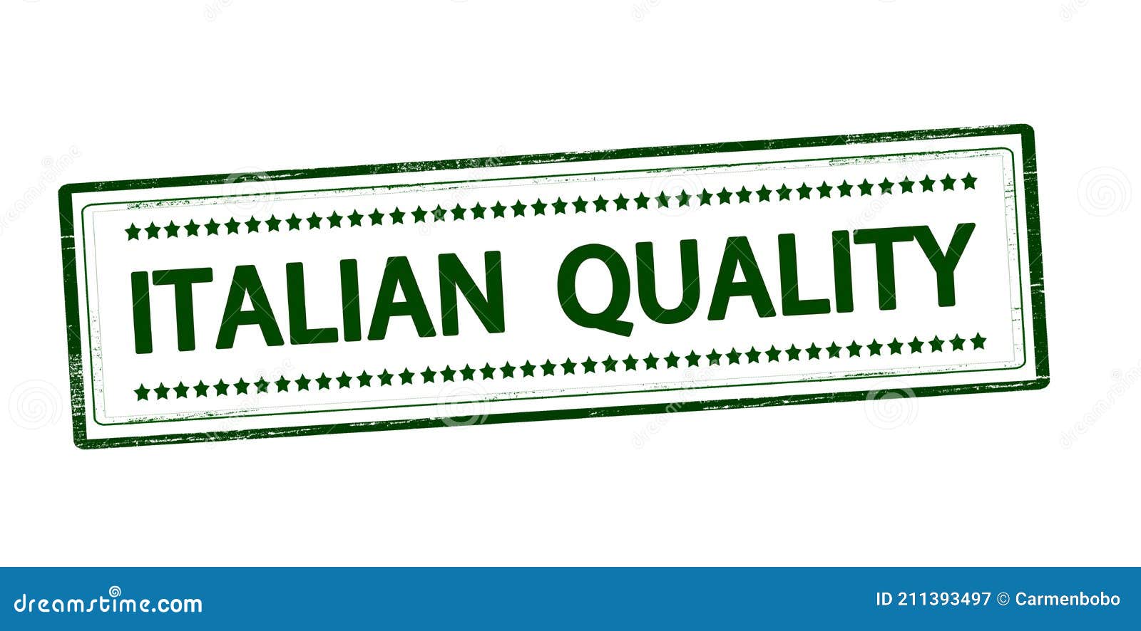 Green Stamp with Text Italian Quality Stock Illustration - Illustration ...