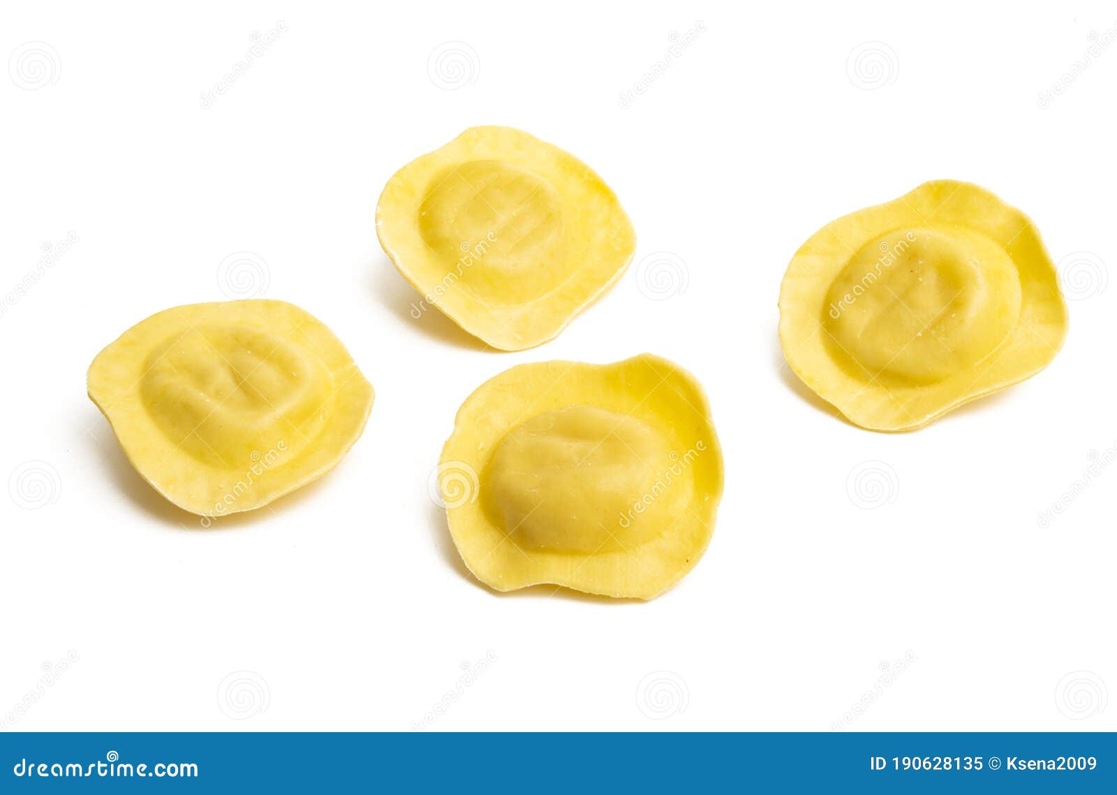 Italian ravioli isolated stock image. Image of healthy - 190628135
