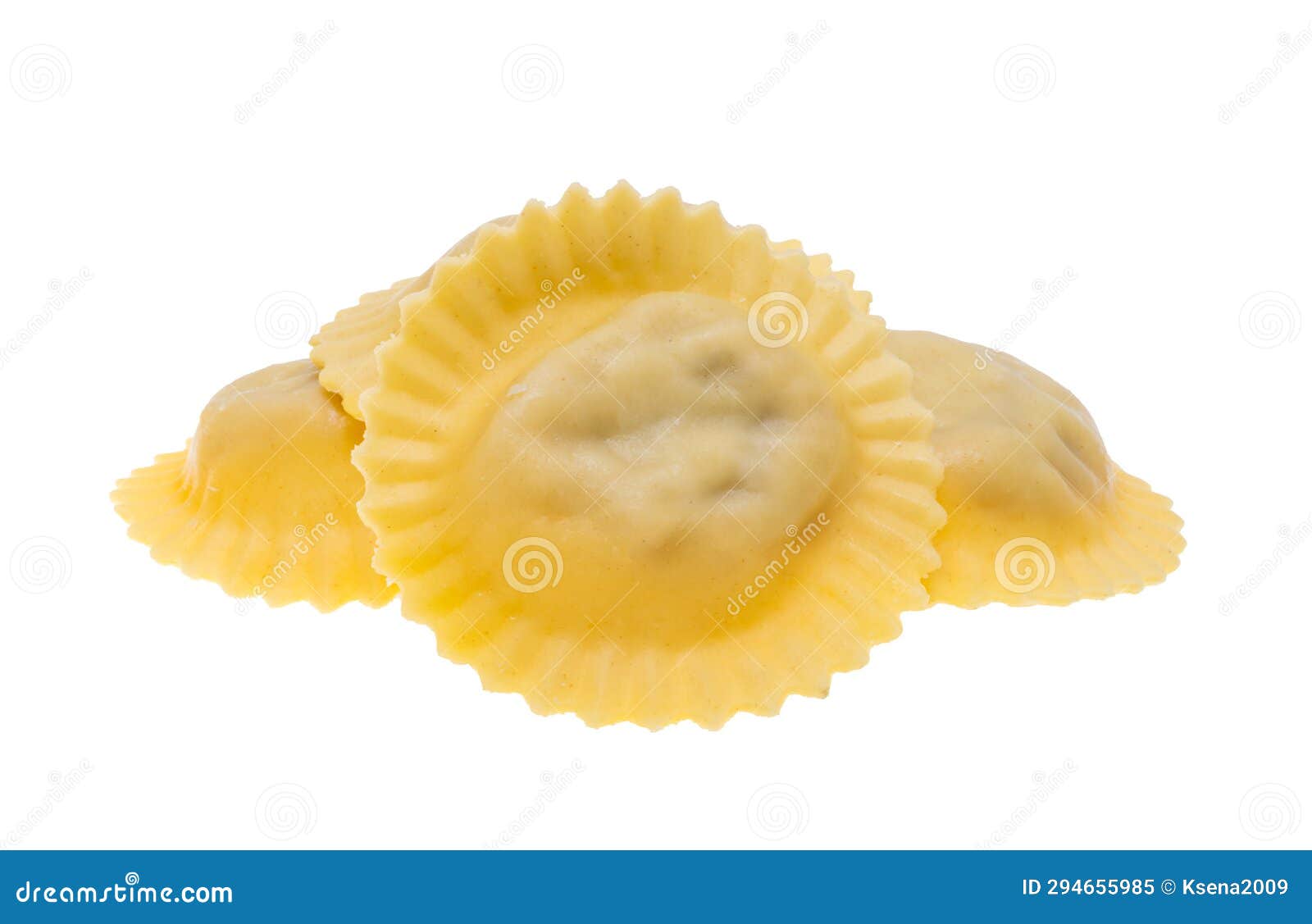 Italian ravioli isolated stock image. Image of nutrition - 294655985