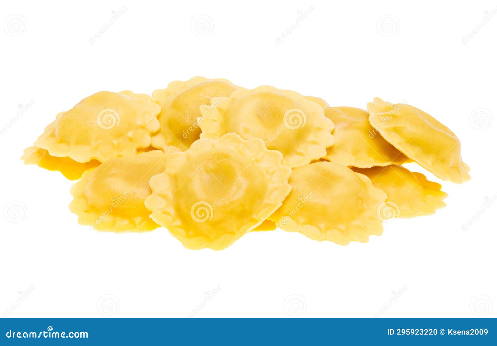 Italian ravioli isolated stock photo. Image of kitchen - 295923220