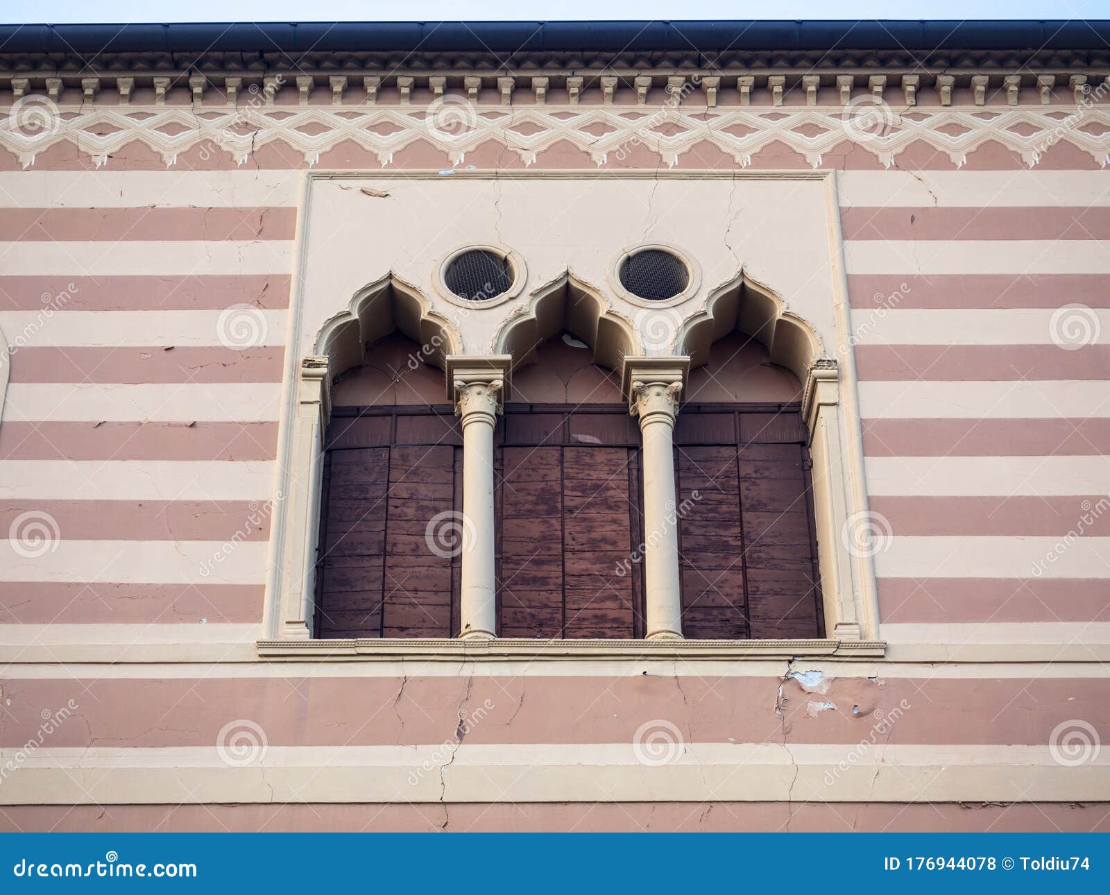 Italian Renaissance Palace with Typical Shaped Windows Stock Photo ...
