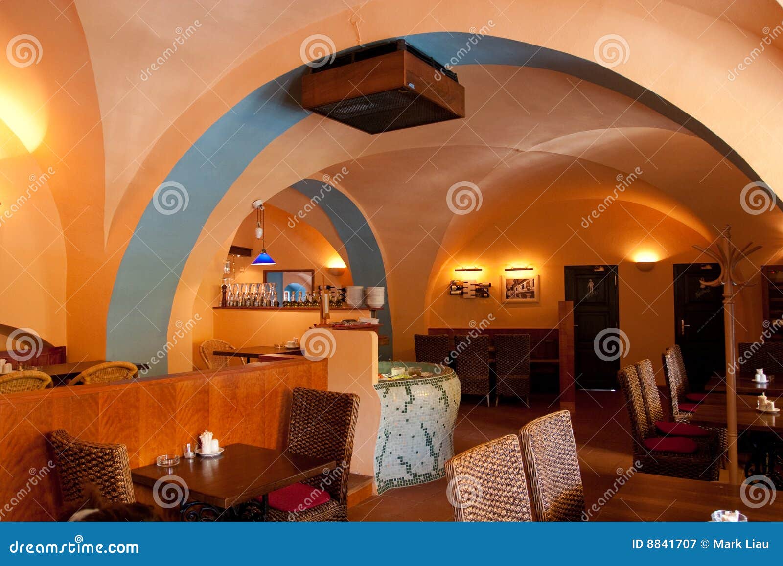 Italian Restaurant Interior Stock Image - Image of lighting, italian ...