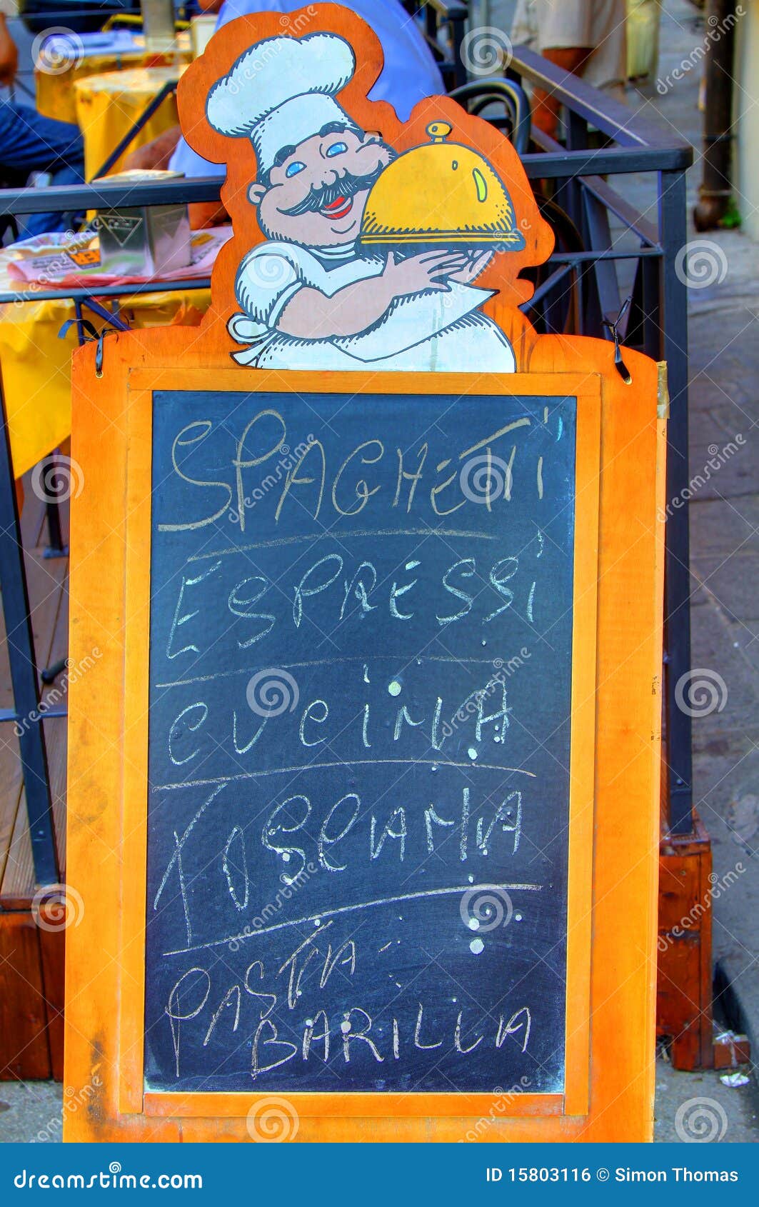 Italian Restaurant Menu Board Stock Photo - Image of expresso ...