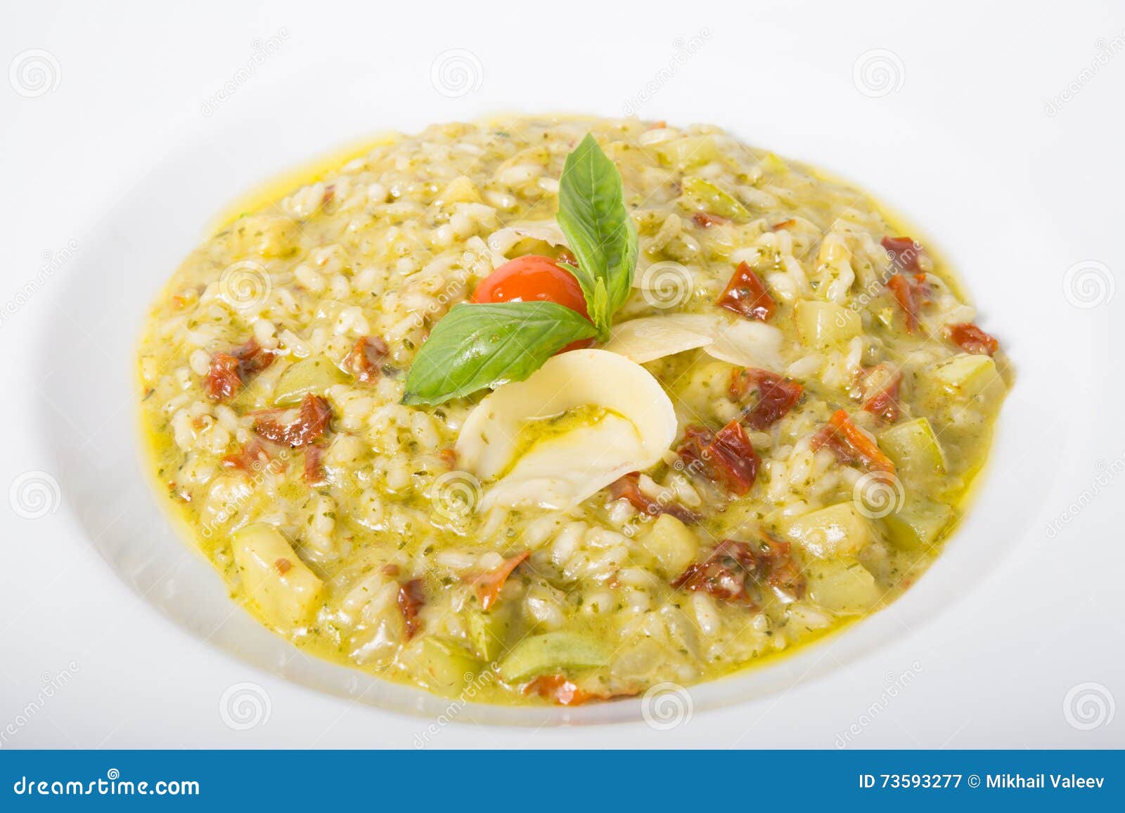 Italian risotto plate stock image. Image of milanese - 73593277