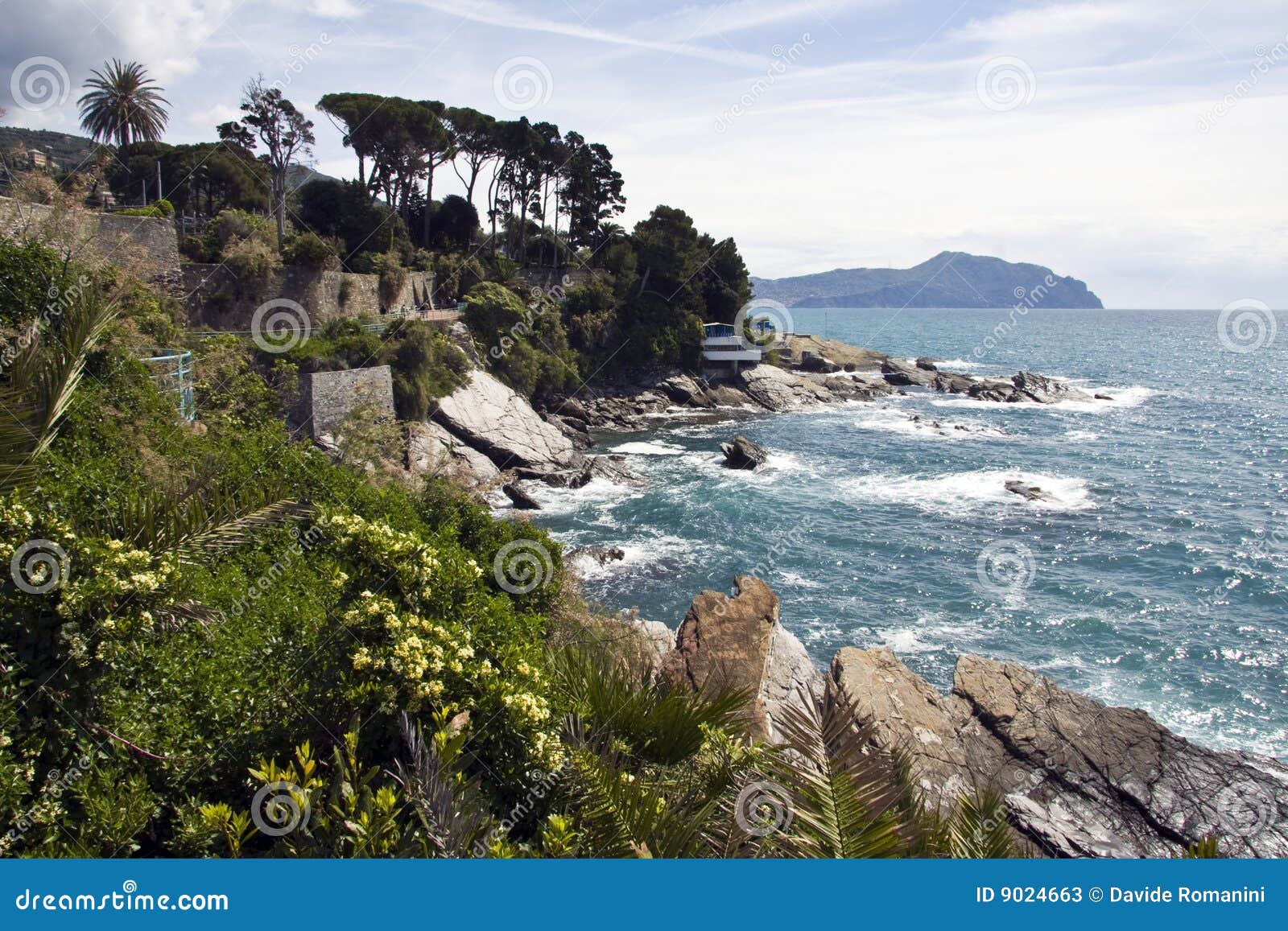 Italian riviera coast stock image. Image of popular, portofino - 9024663