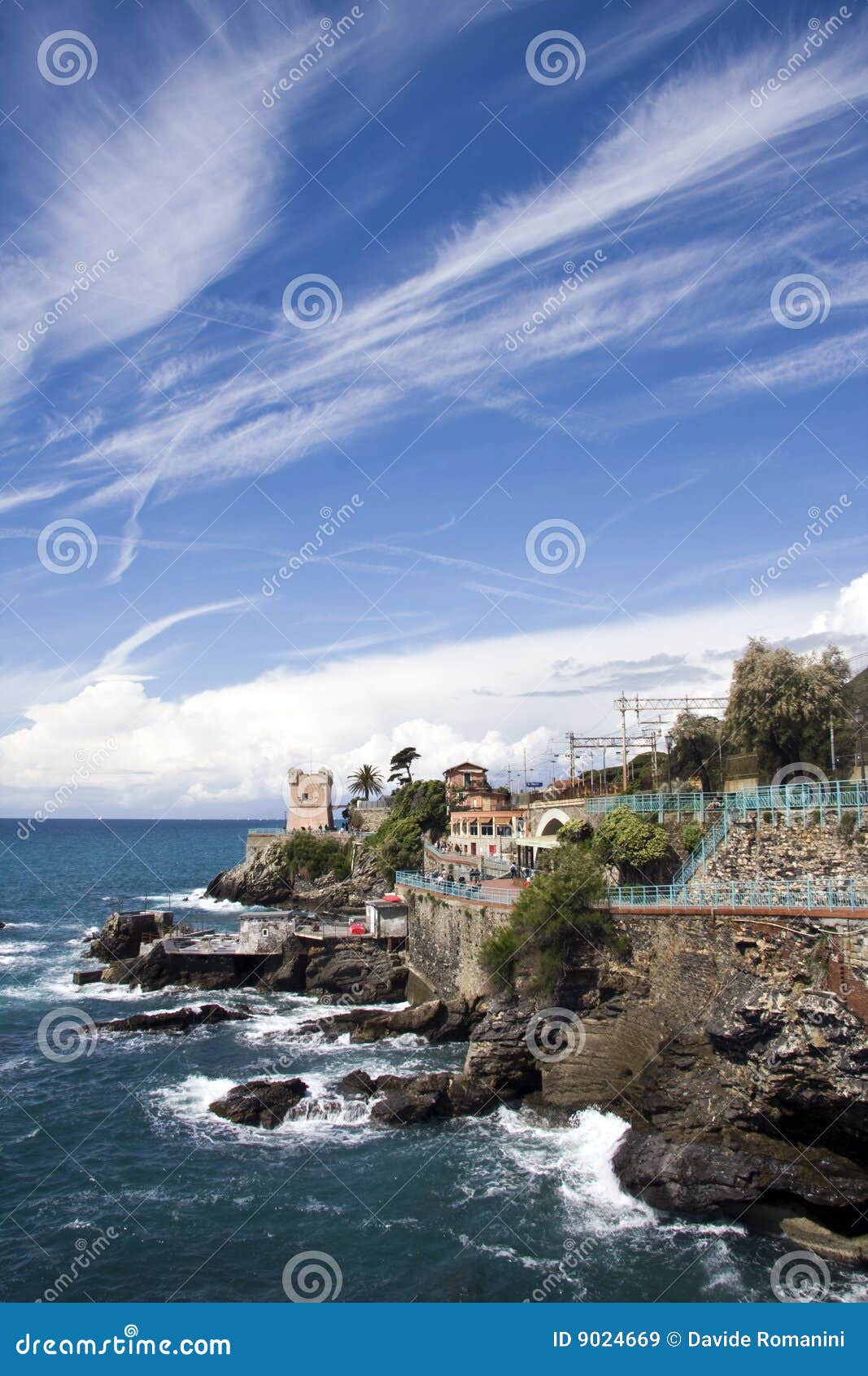 Italian riviera coast stock image. Image of seacoast, riviera - 9024669