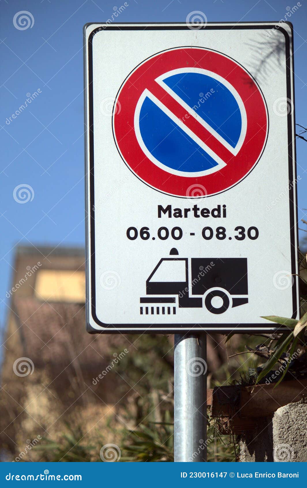 An Italian road sign stock image. Image of symbol, traffic - 230016147