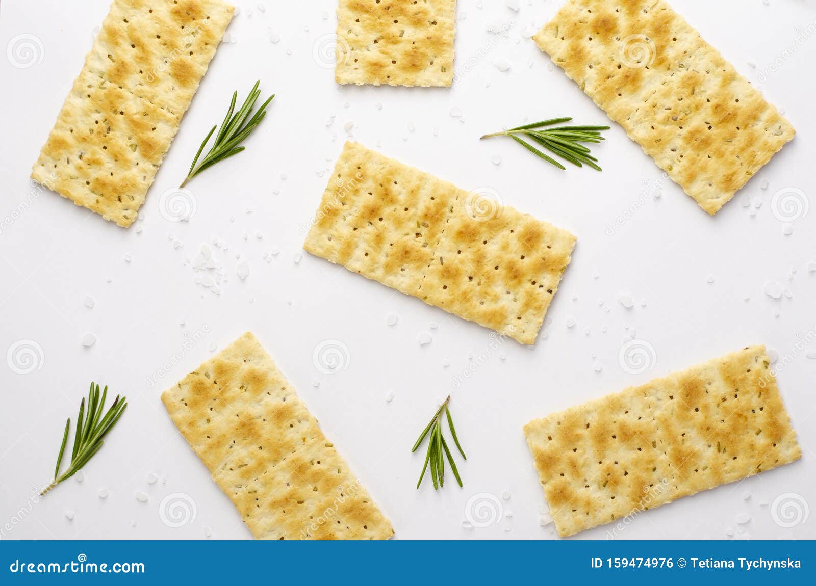 Italian Rosemay Biscuits. Organic Crispy Snaks Concept Stock Photo ...