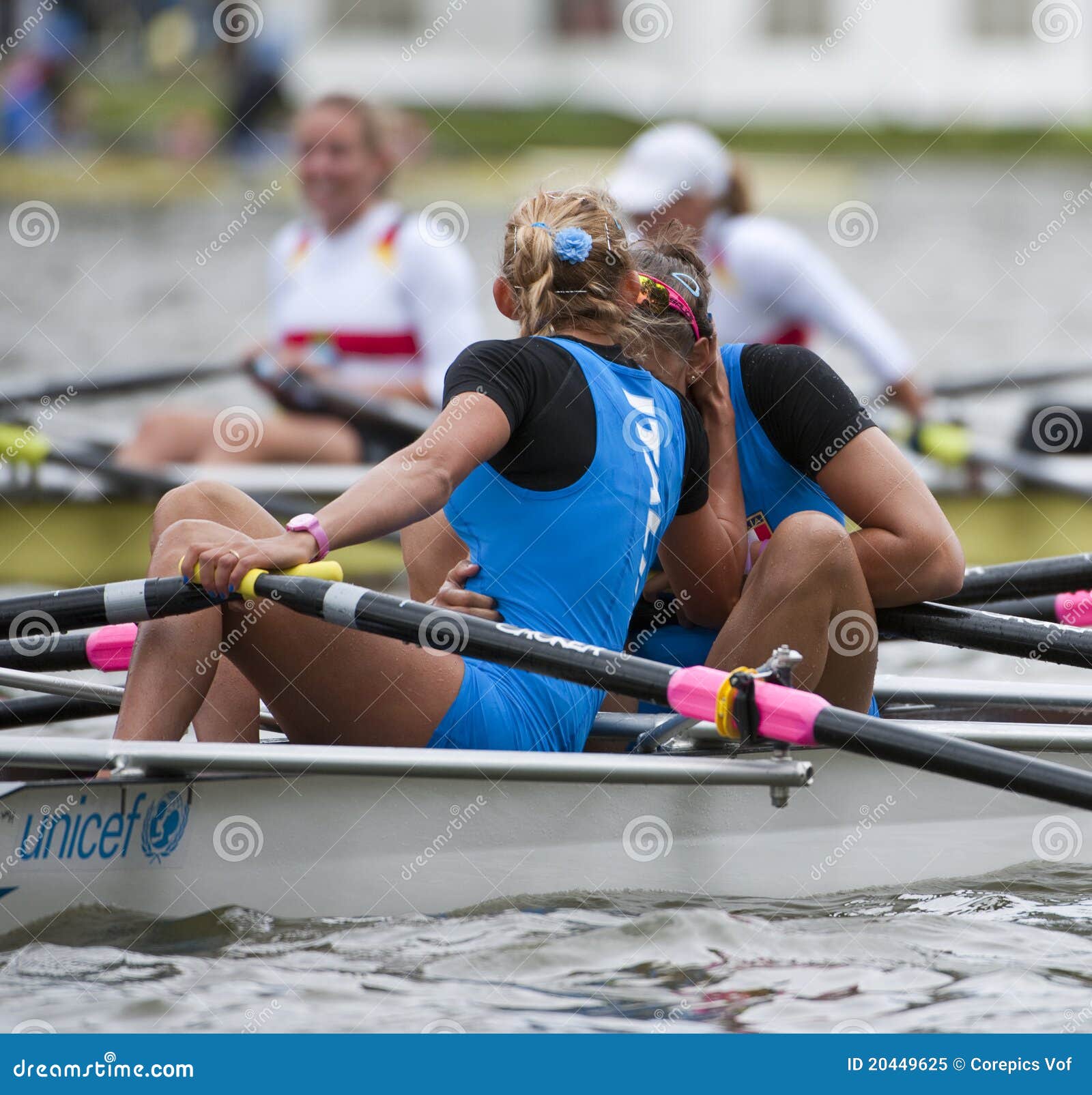Italian rowers hug editorial image. Image of netherlands - 20449625