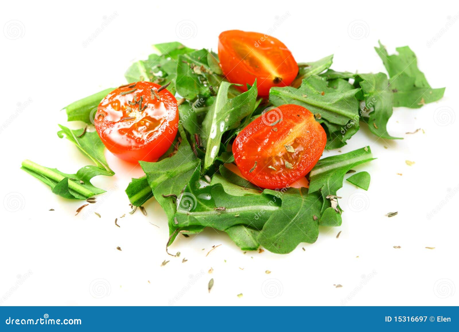 Italian Salad of Tomato and Rucola Stock Image - Image of fresh, food ...