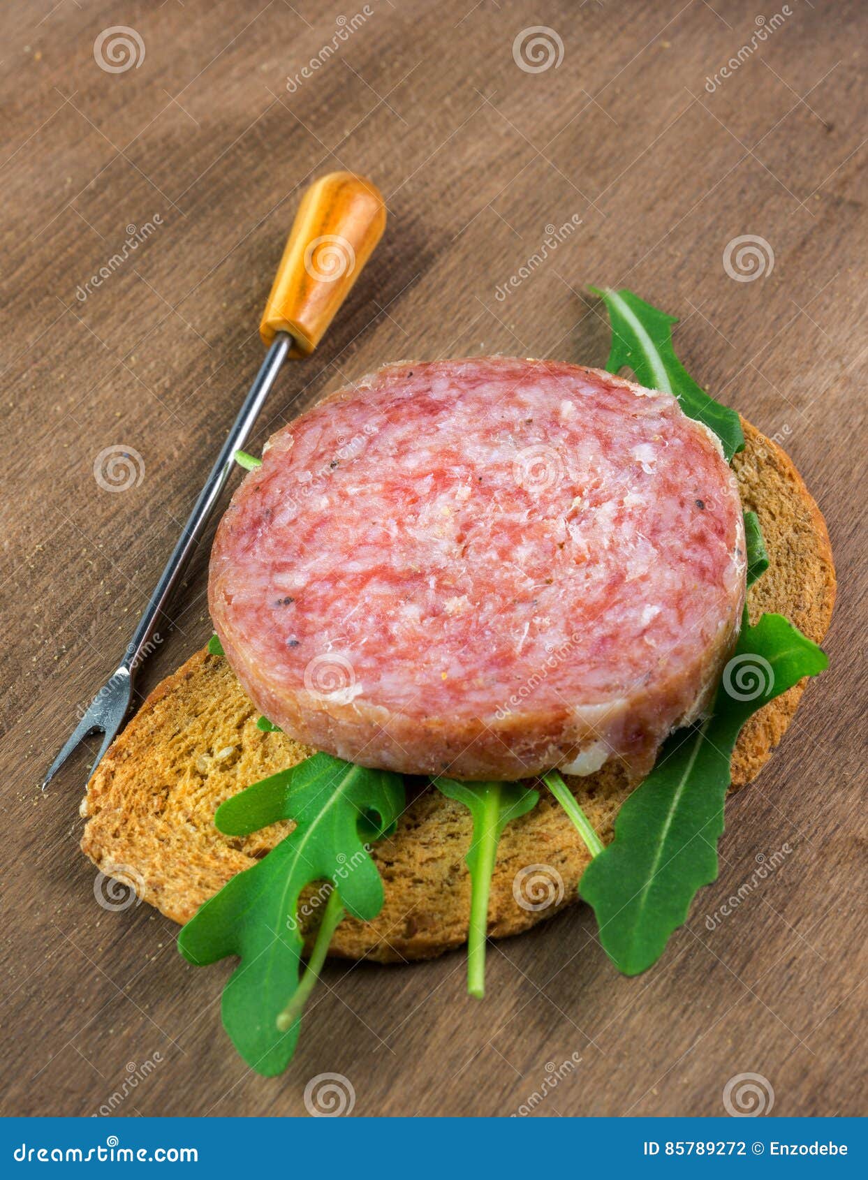 Italian salami ciauscolo stock photo. Image of cured - 85789272