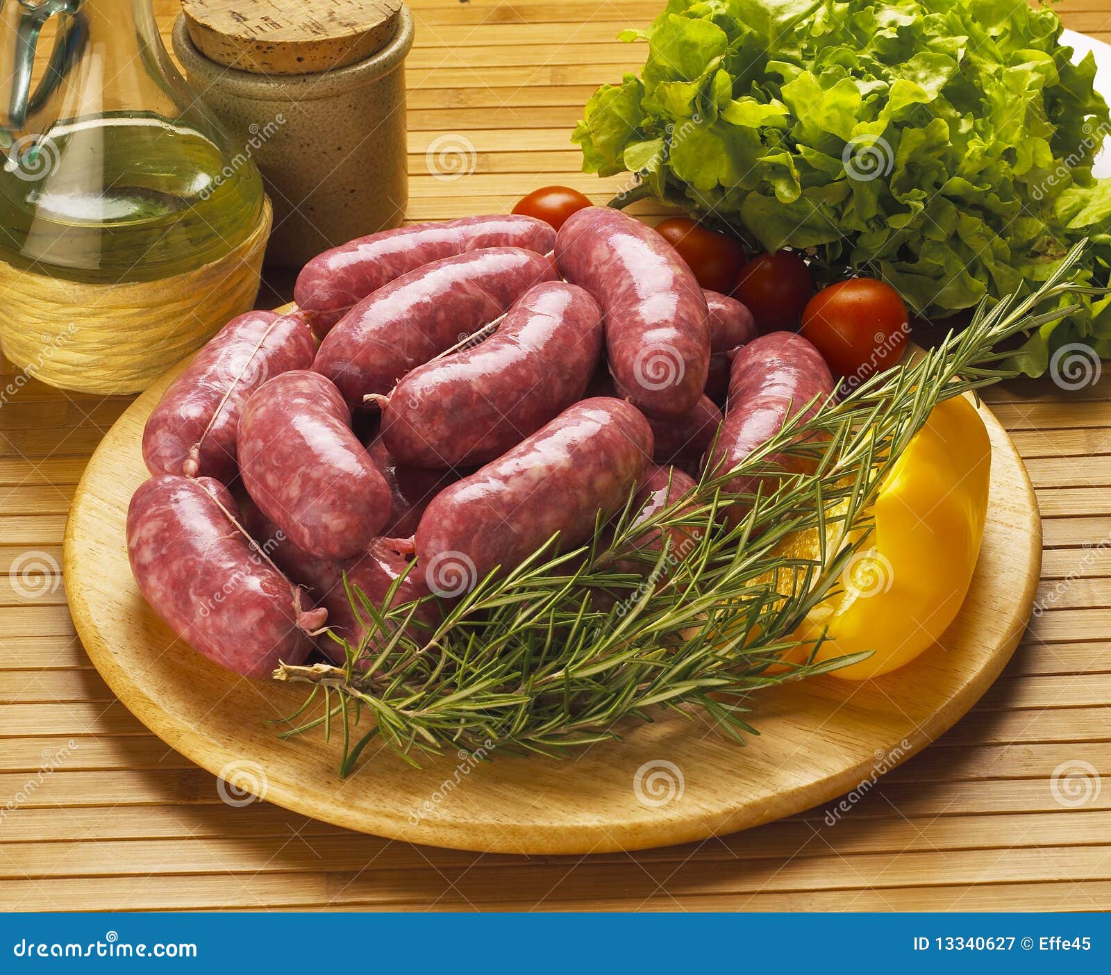 Italian sausages stock image. Image of meat, bacon, morning - 13340627