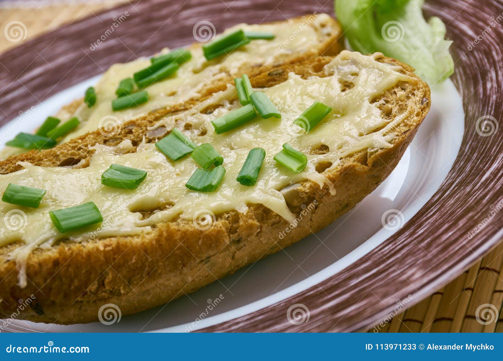 Italian Scallion Cheese Bread Stock Image - Image of oven, garlic ...