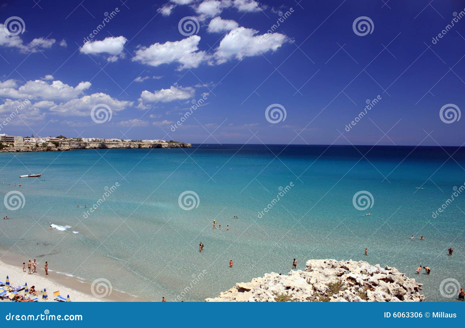 Italian sea stock photo. Image of baia, secluded, limpid - 6063306