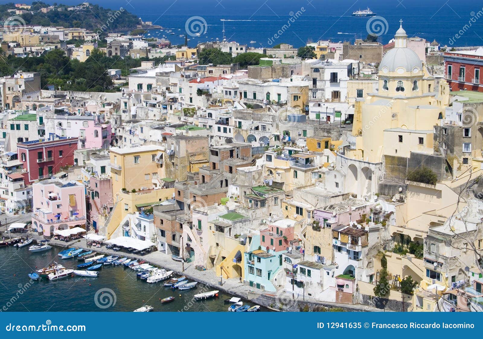 Italian Sea Coast, Procida, Naples Stock Image - Image of coast ...