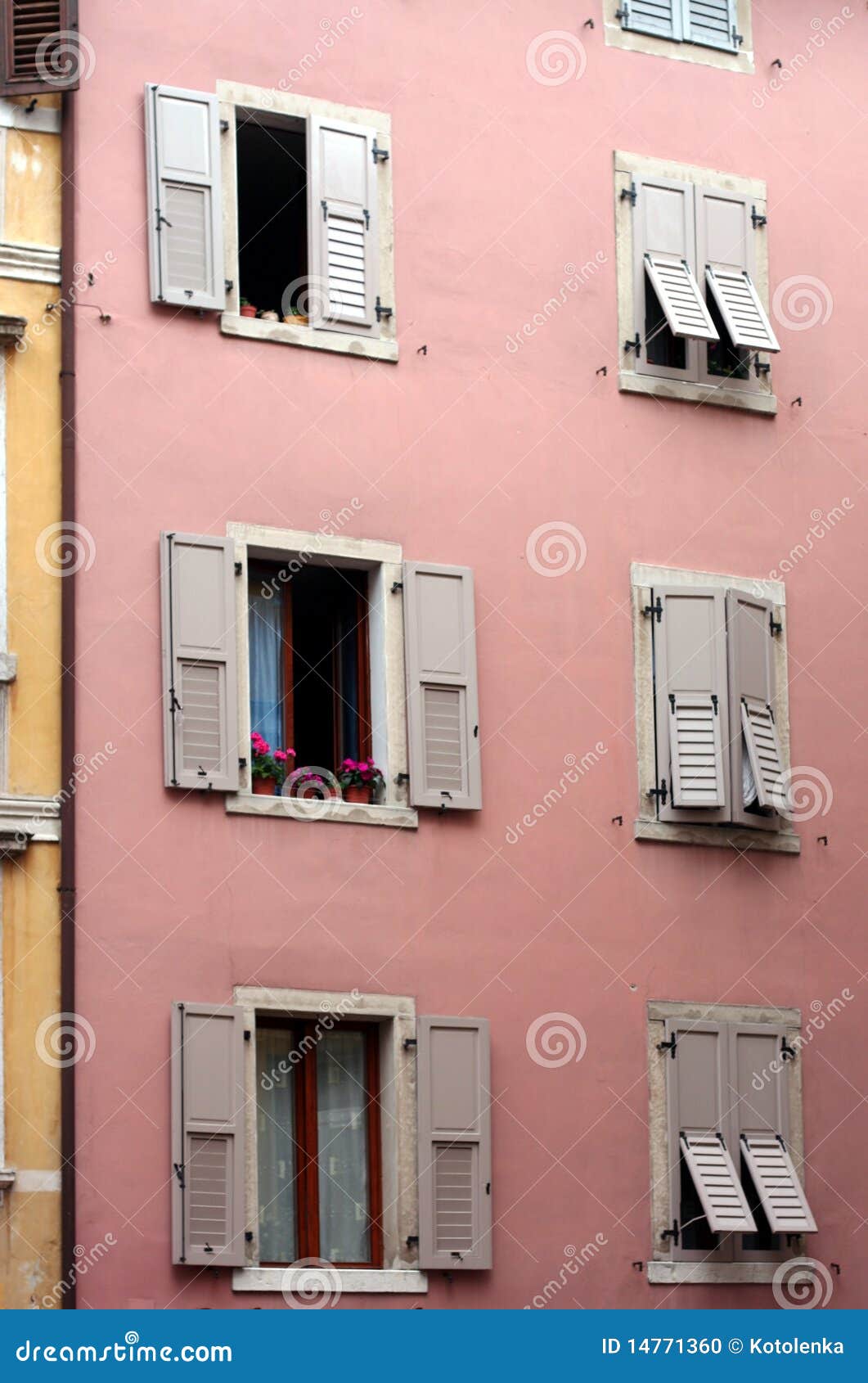 Italian Shutter Windows stock photo. Image of building - 14771360
