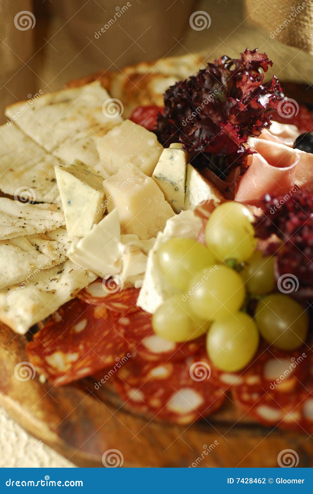 Italian snacks stock photo. Image of blue, salami, italian - 7428462