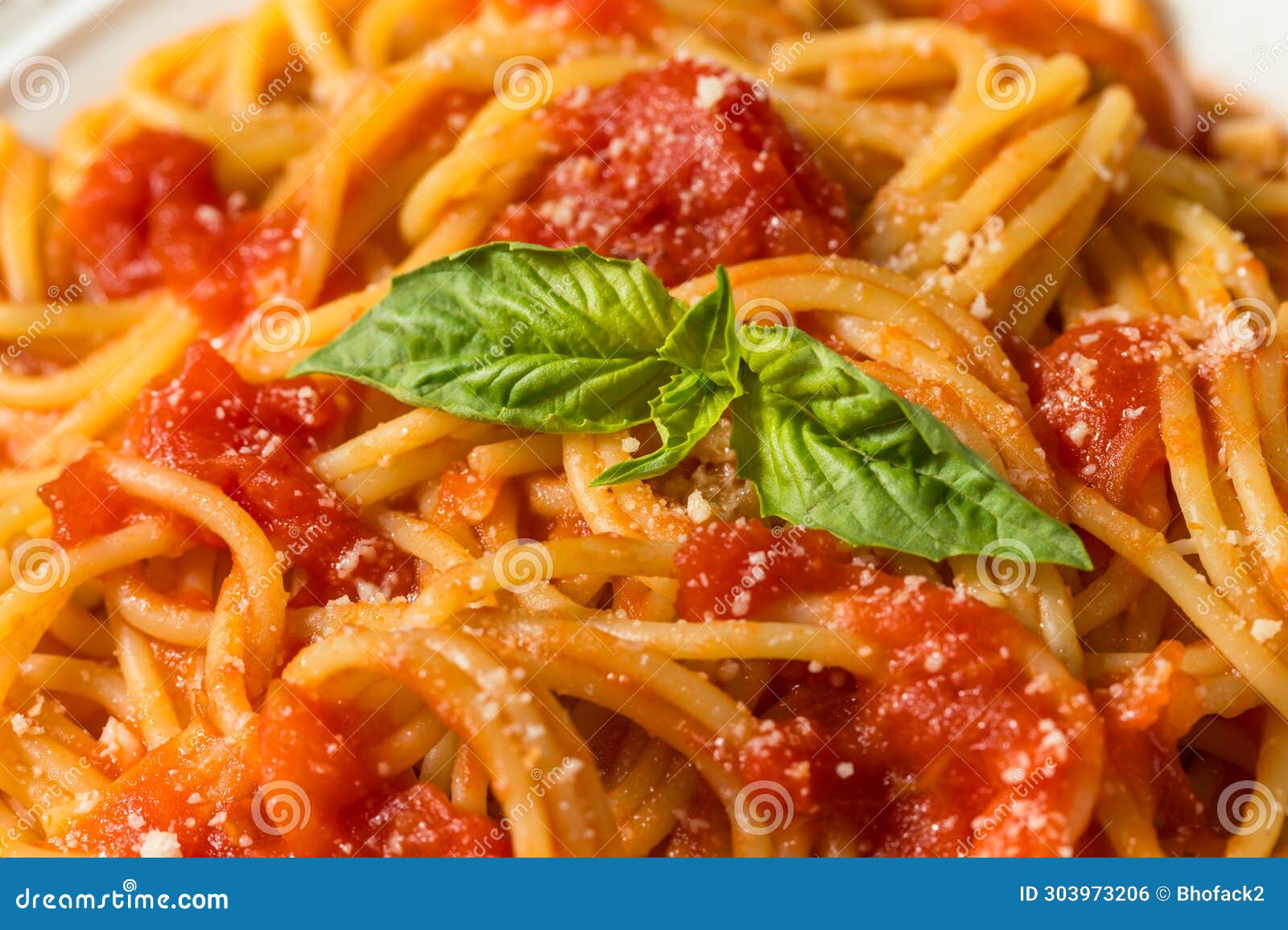 Italian Spaghetti Al Pomodoro Pasta Stock Photo - Image of pomodoro ...