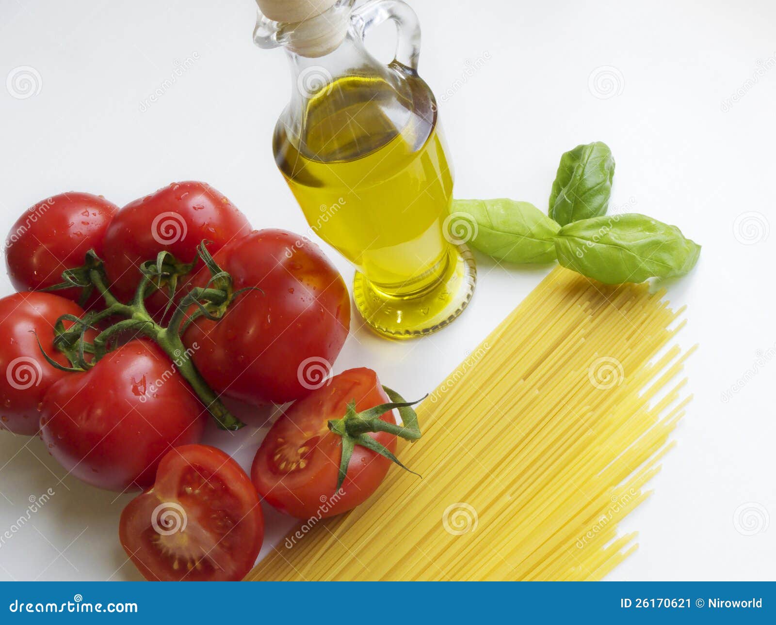 Italian Spaghetti Ingredients Stock Image - Image of leaf, italian ...