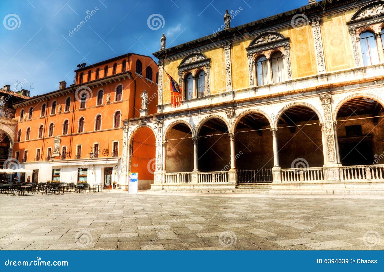 Italian square stock image. Image of cityscape, square - 6394039