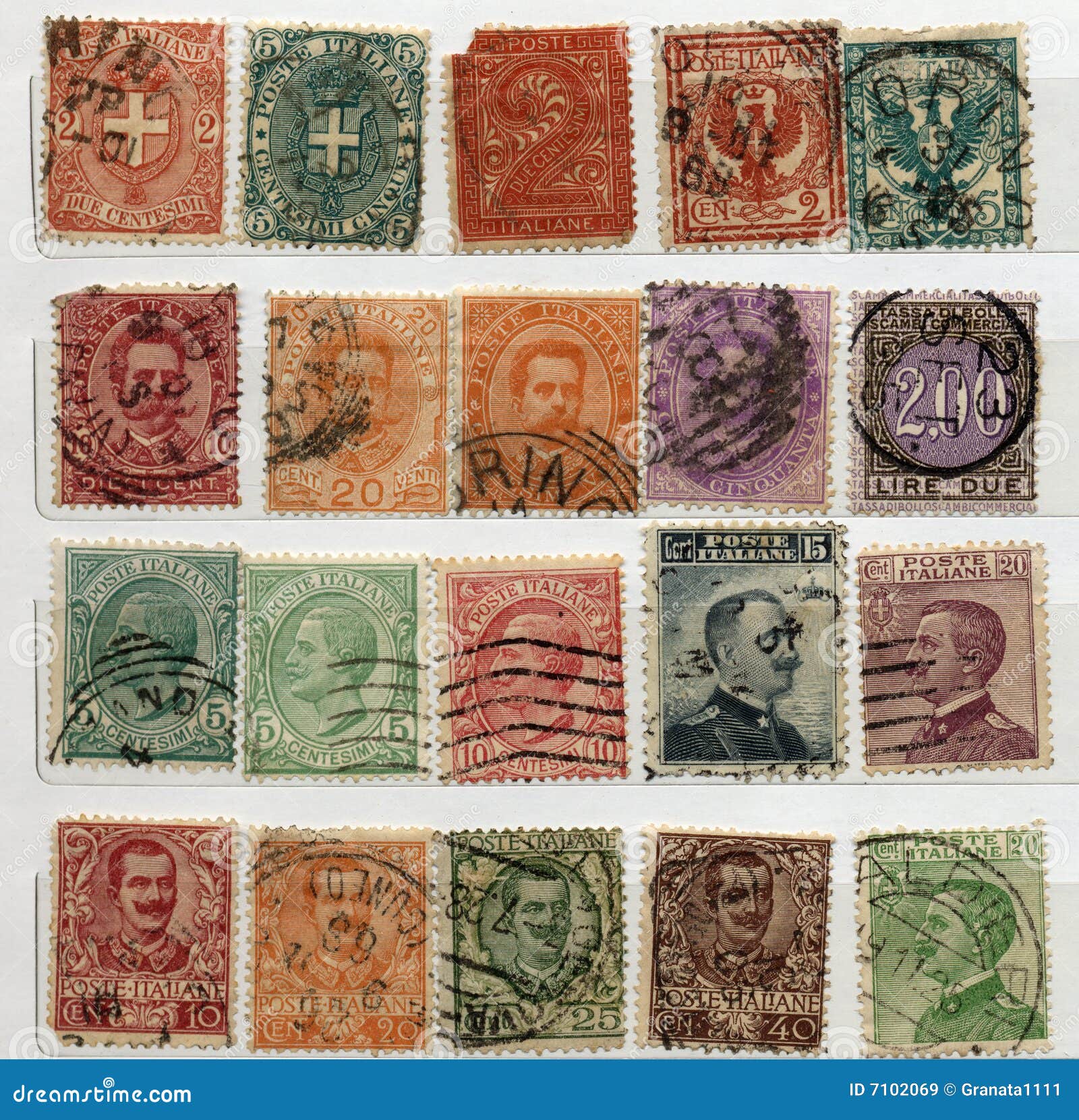 Italian Stamps editorial stock image. Image of savoia - 7102069