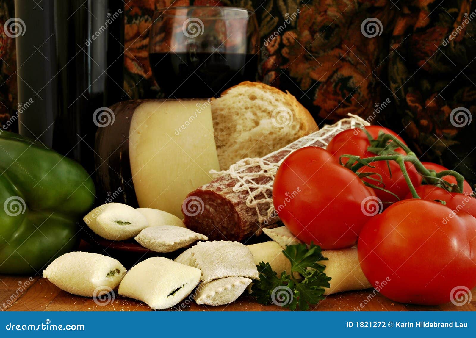 Italian Still Life stock photo. Image of ravioli, collage - 1821272