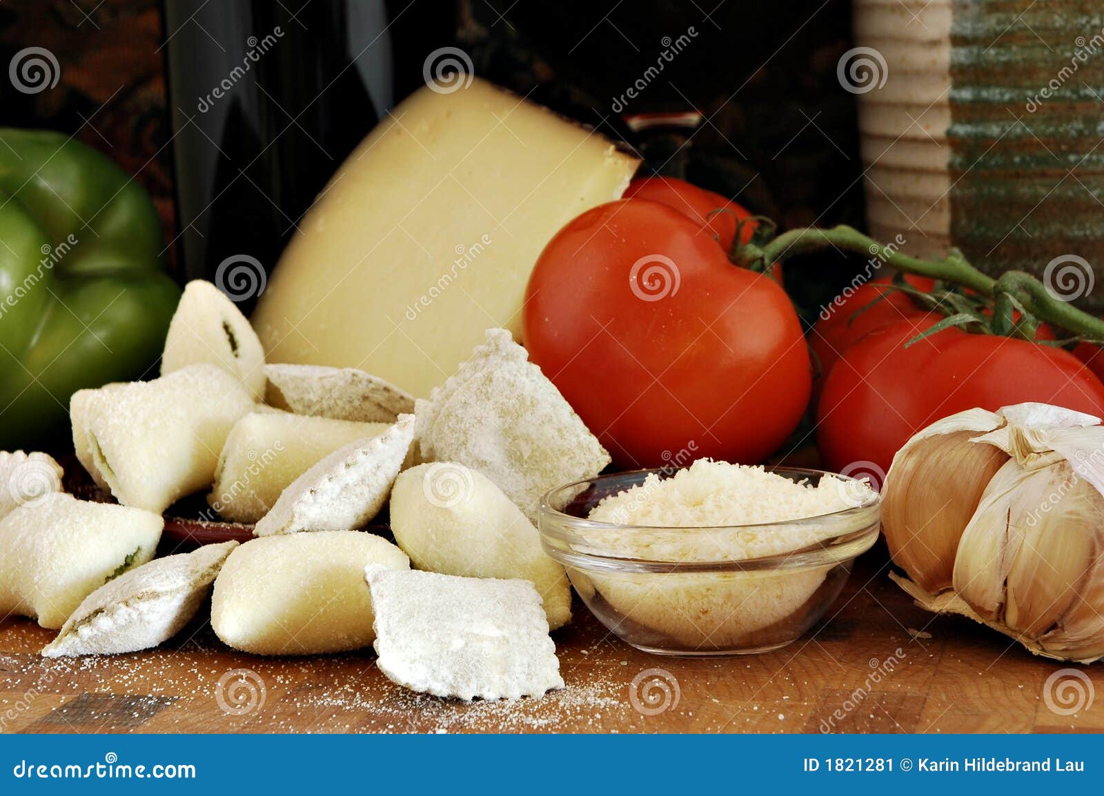 Italian Still Life stock image. Image of ravioli, dinner - 1821281
